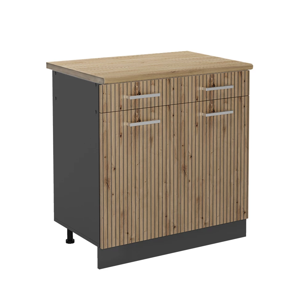 Vicco Kitchen base cabinet Artisan oak 80 cm , WT Oak, R-Line | Artisan ...