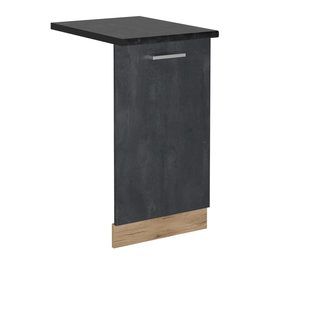 Vicco Dishwasher front panel "R-Line", Black concrete, 45 cm , WT ...
