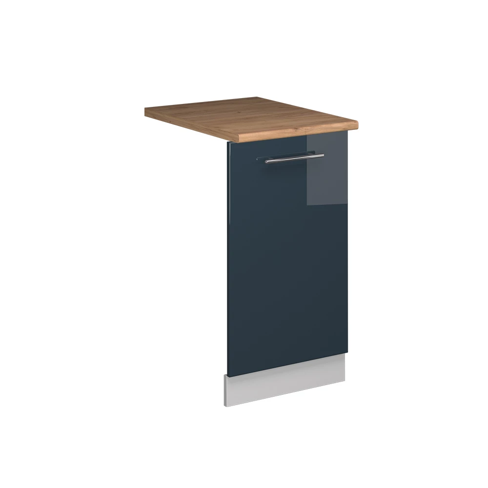 Vicco Dishwasher front panel "Fame-Line", Dark blue high gloss, 45 cm ...