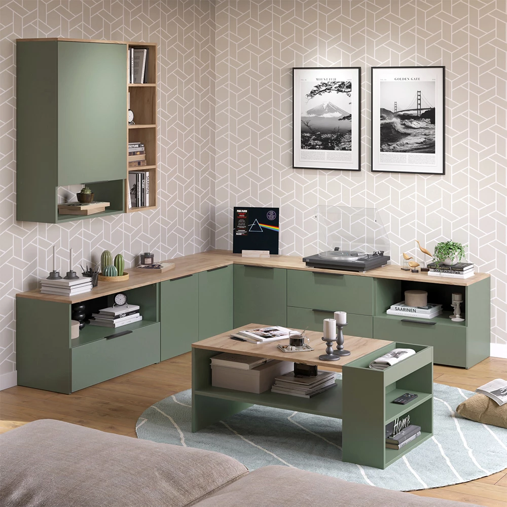 Vicco Woonwand Groen 5 delen, Wido | 406673152258306